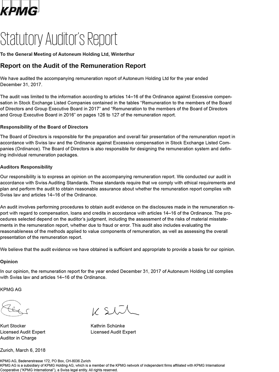 Statutory Auditor's Report