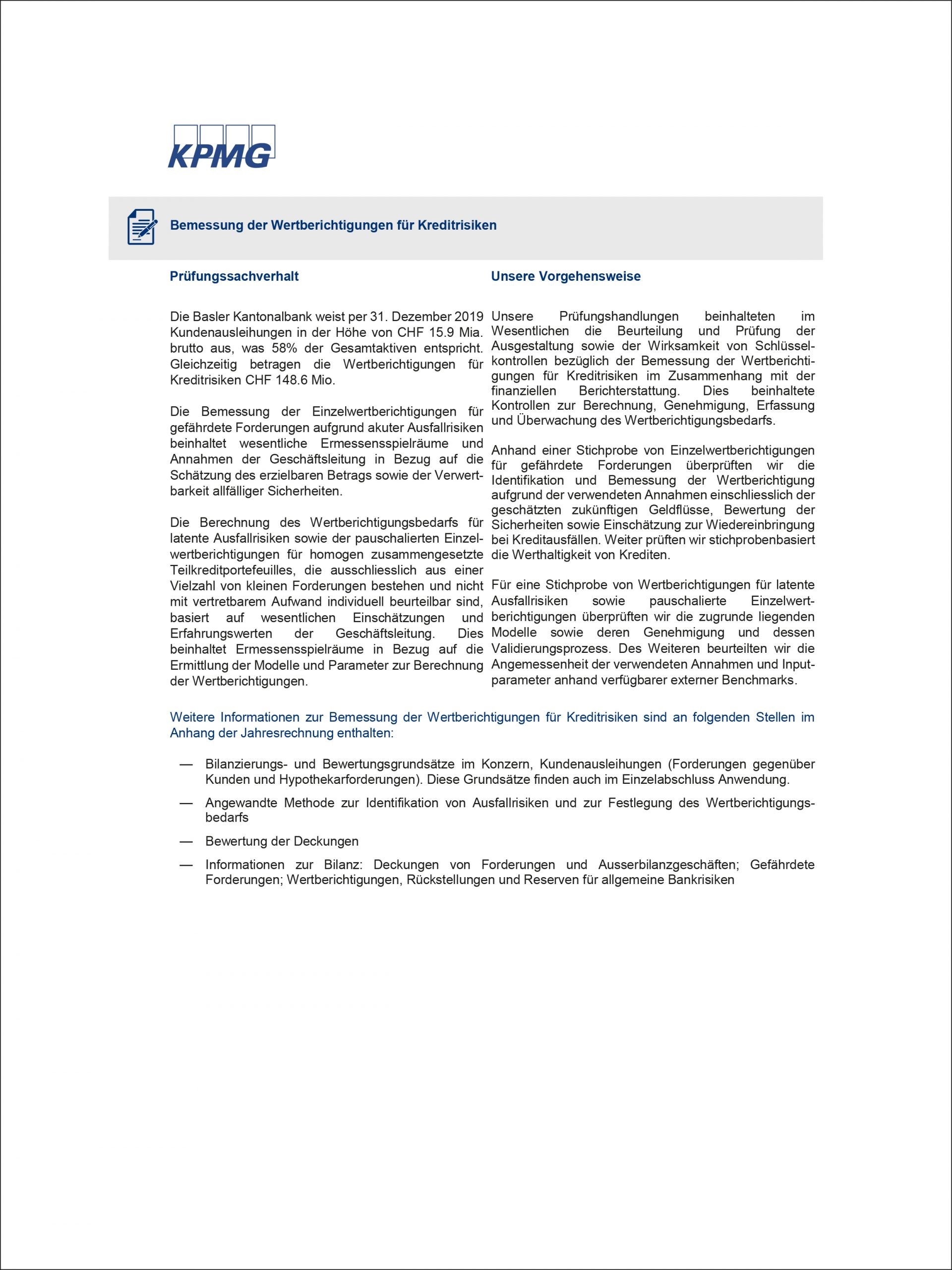 BKB - Jahresabschluss 2019