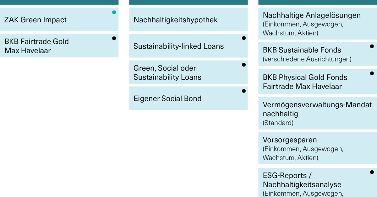 BKB - Nachhaltige Produkte Dienstleistungen